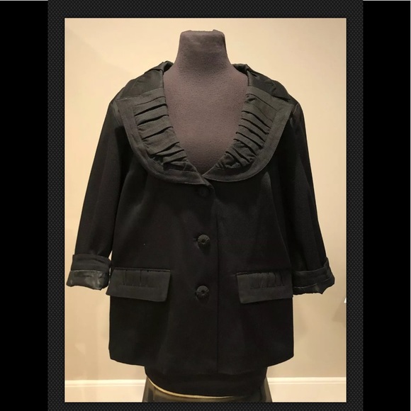 Dialogue | Jackets & Coats | Dialogue Black Plus Sz X Cotton Pique ...